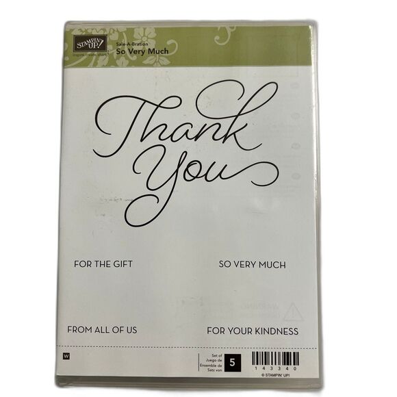 Stampin' Up! | Office | Nwot Stampin Up So Very Much Set Thank You Card ...